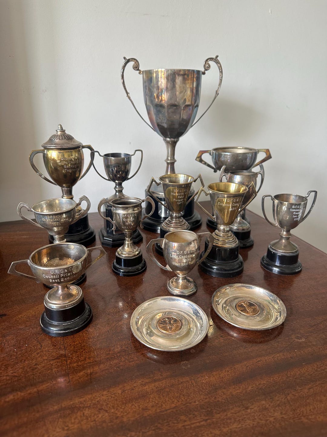 Vintage Trophy Collection X12 | Golf & Backgammon Awards | Dunham ...