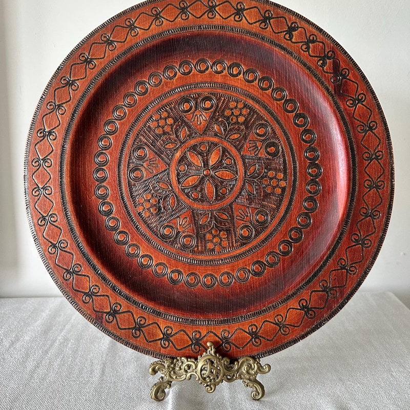 Decorative Folk Plates - Etsy UK