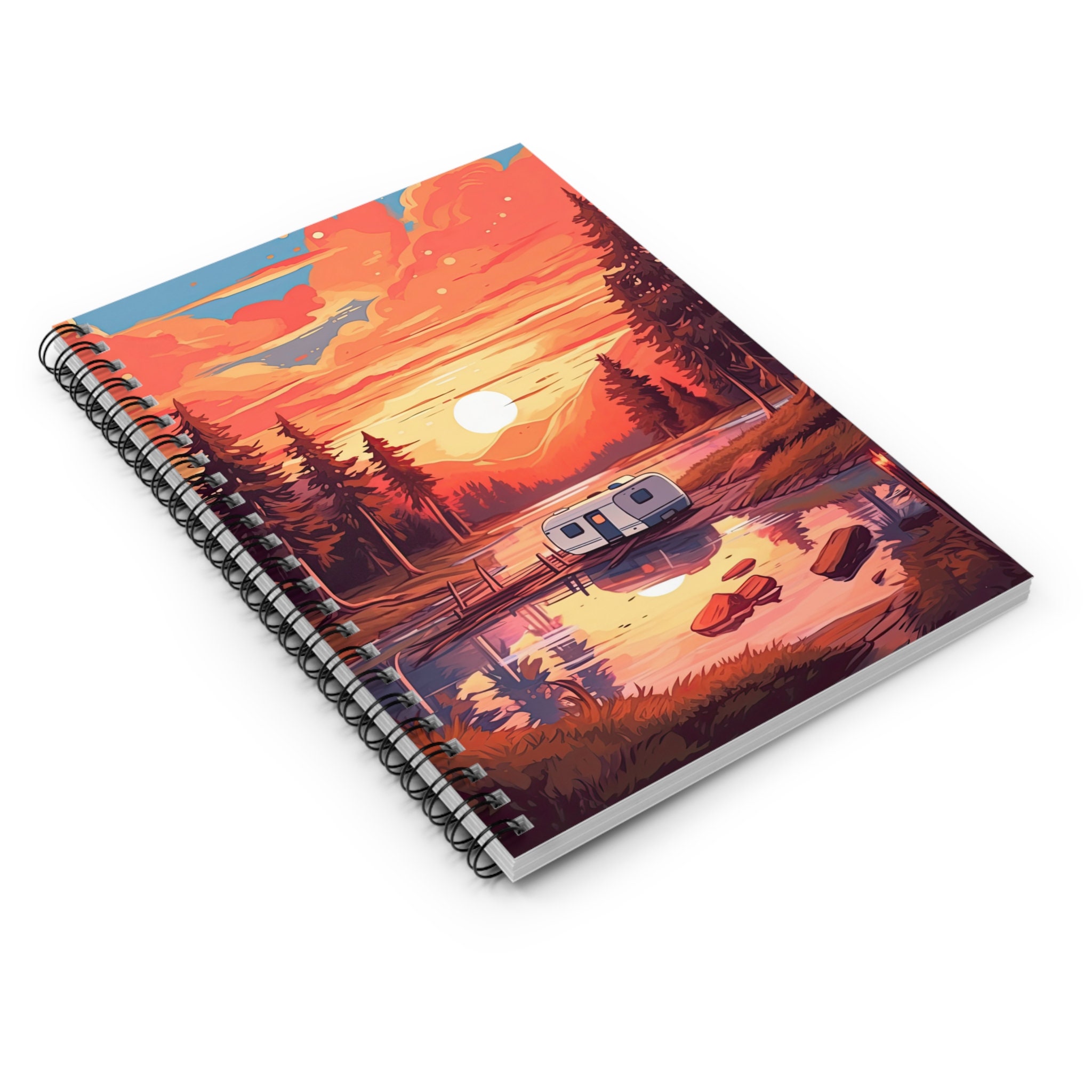 Camper Notebook Cute Spiral Notebook Travel Journal Camping Notebook ...