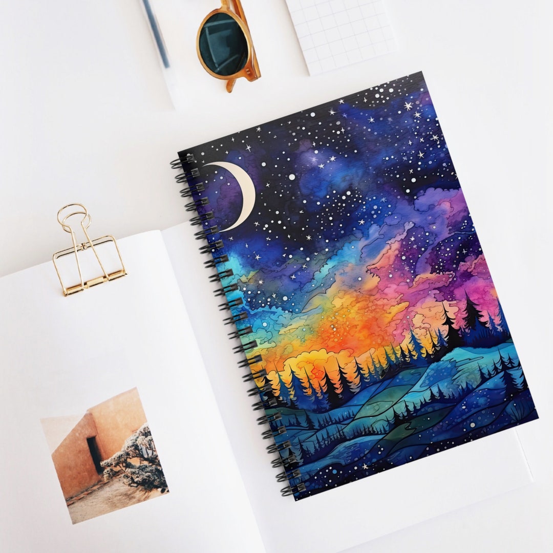Night Sky Notebook Starry Nights Notebook Star Journal Travel Journal ...