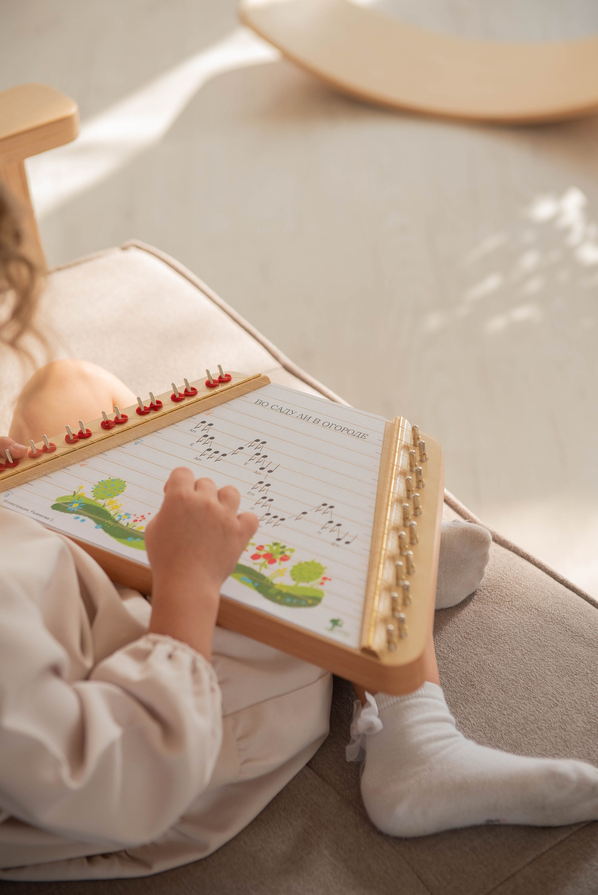 Zither for Kids, Musical Wooden Toy Zither, Toddler Wooden Toy, Kids ...