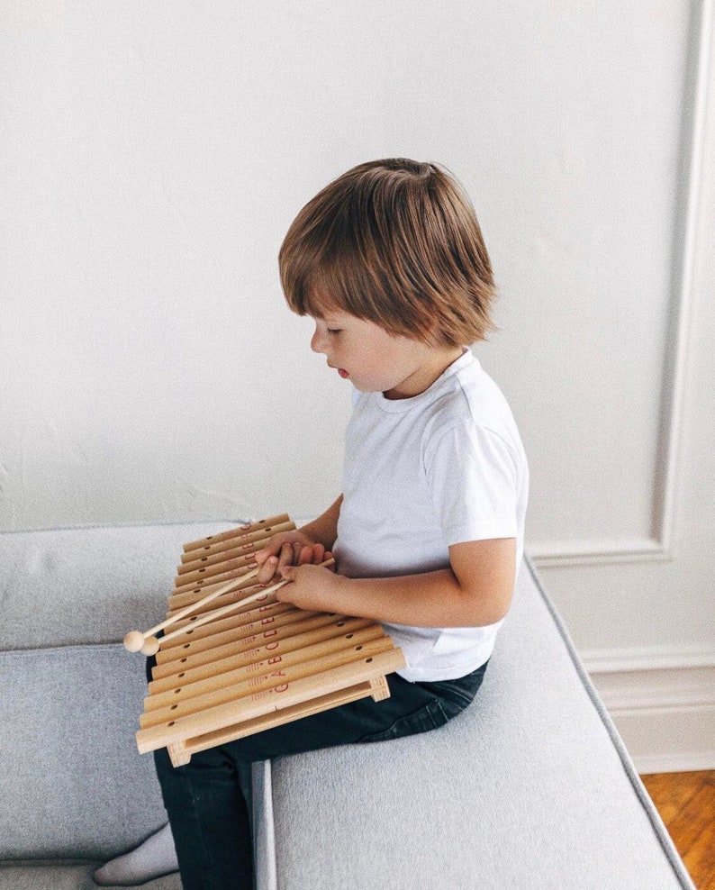 Montessori Wooden Xylophone Toy, Musical Instrument With Mallets - Etsy