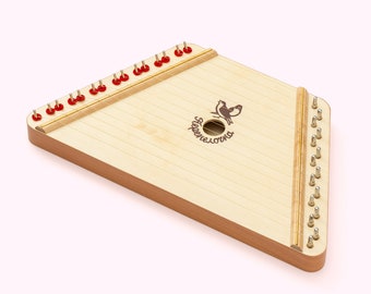 Hand-painted Lap Harp zither 15-string Basic Daisy Vine - Etsy