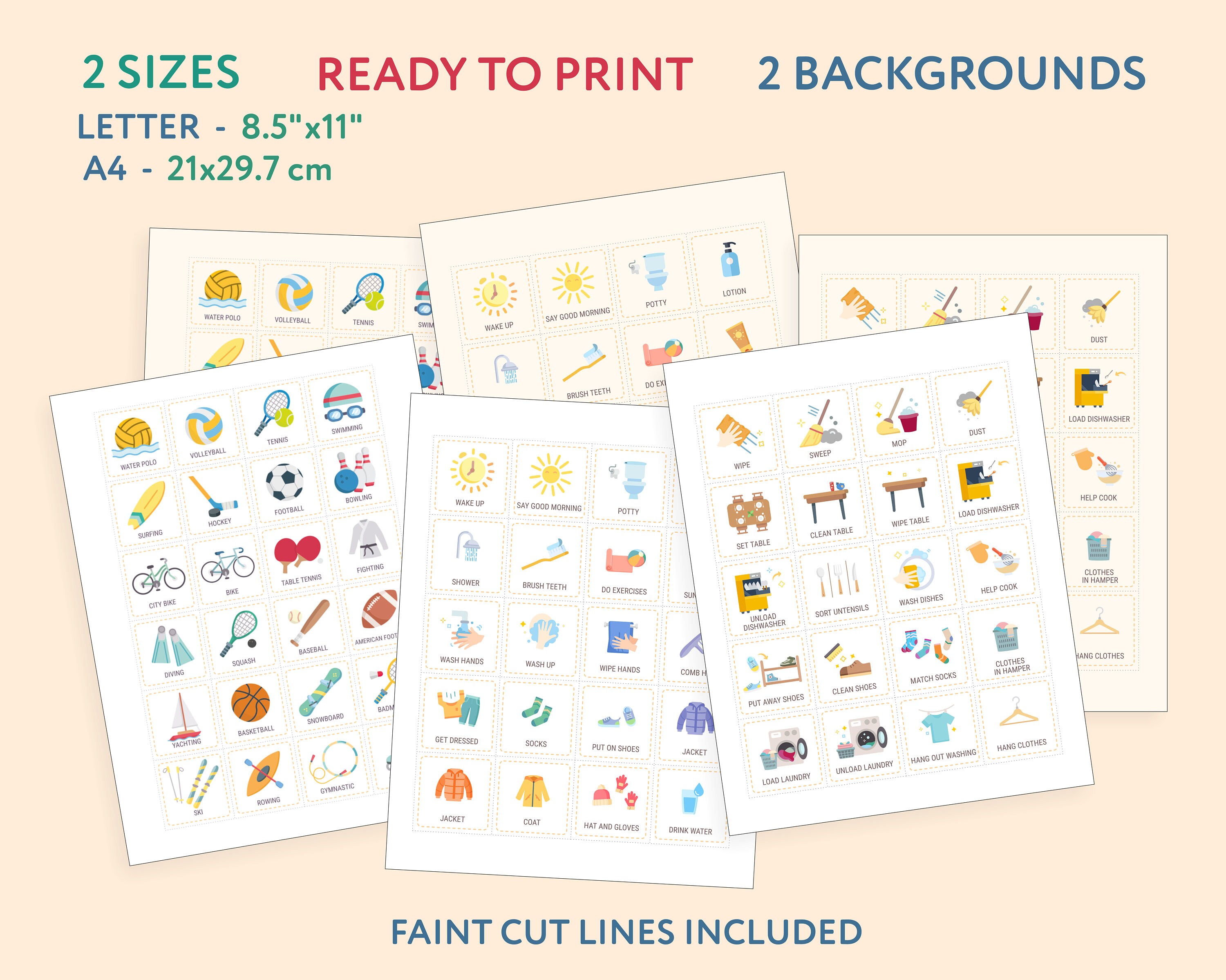 Editable Weekly Visual Routine Chart Editable Weekly Visual Routine ...
