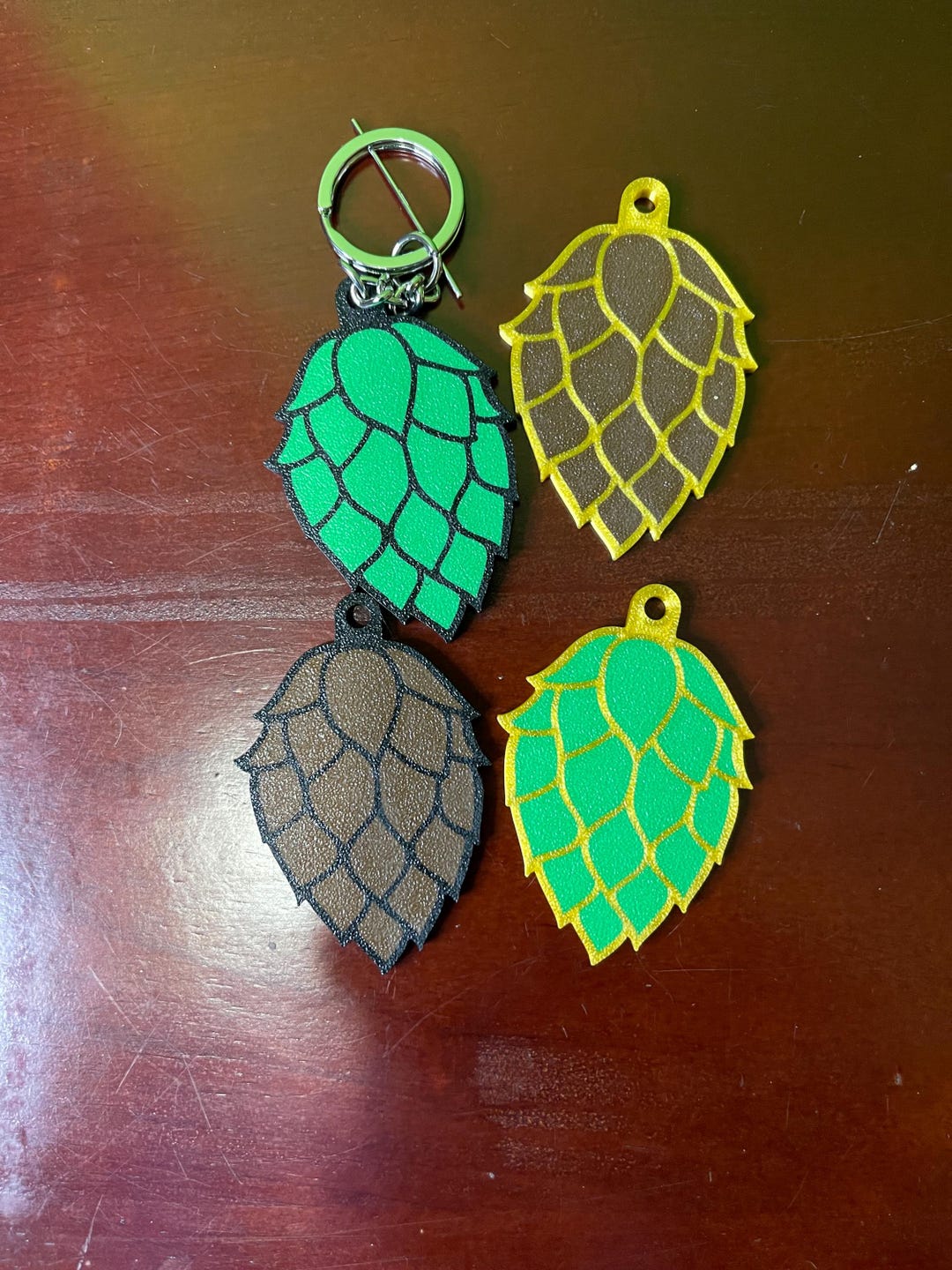 Beer Hops 3D Print, Cute Beer Hops Keychain, Colorful Beer Hops Bag ...