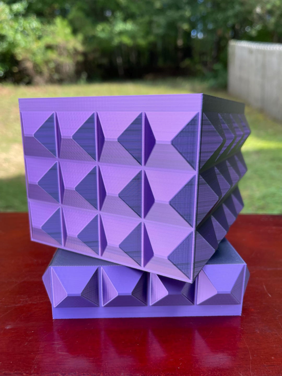 Modern Piazza 3D Printed Planter/pot Square Design, Unique Colorful ...