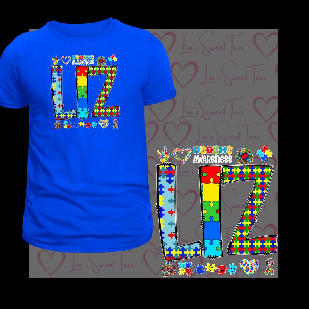 Autism Liz Name PNG - Etsy