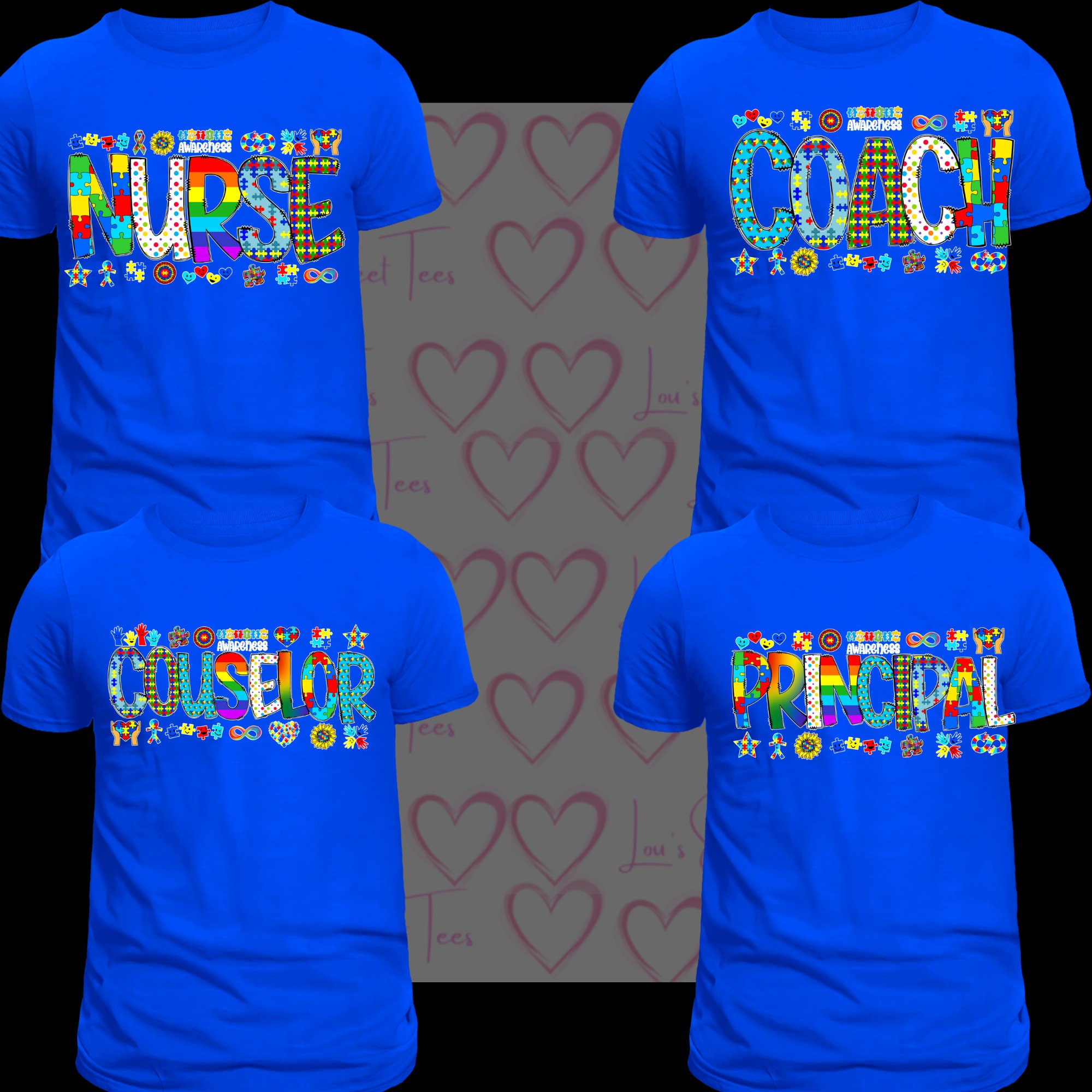 Autism School Titles PNG - Etsy