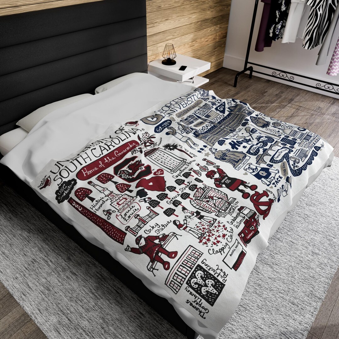 Custom College Blanket Choose Two Schools College Merch Graduation ...