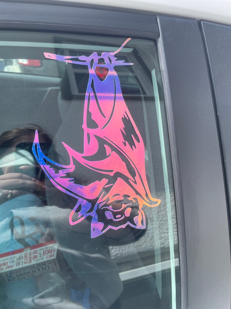 Hanging Bat Decal - Etsy