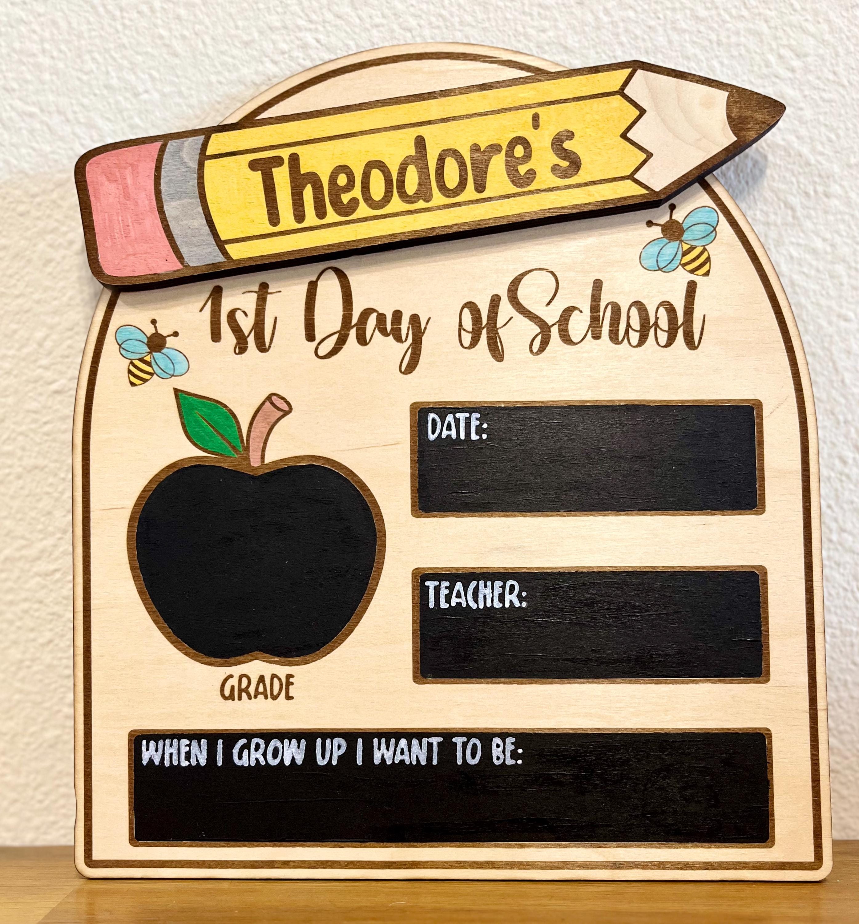 Customizable Back to School Sign - Etsy