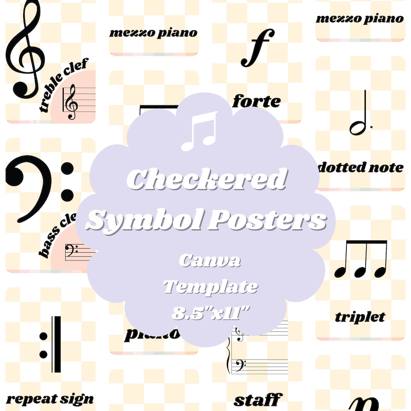 Music Note Poster - Etsy