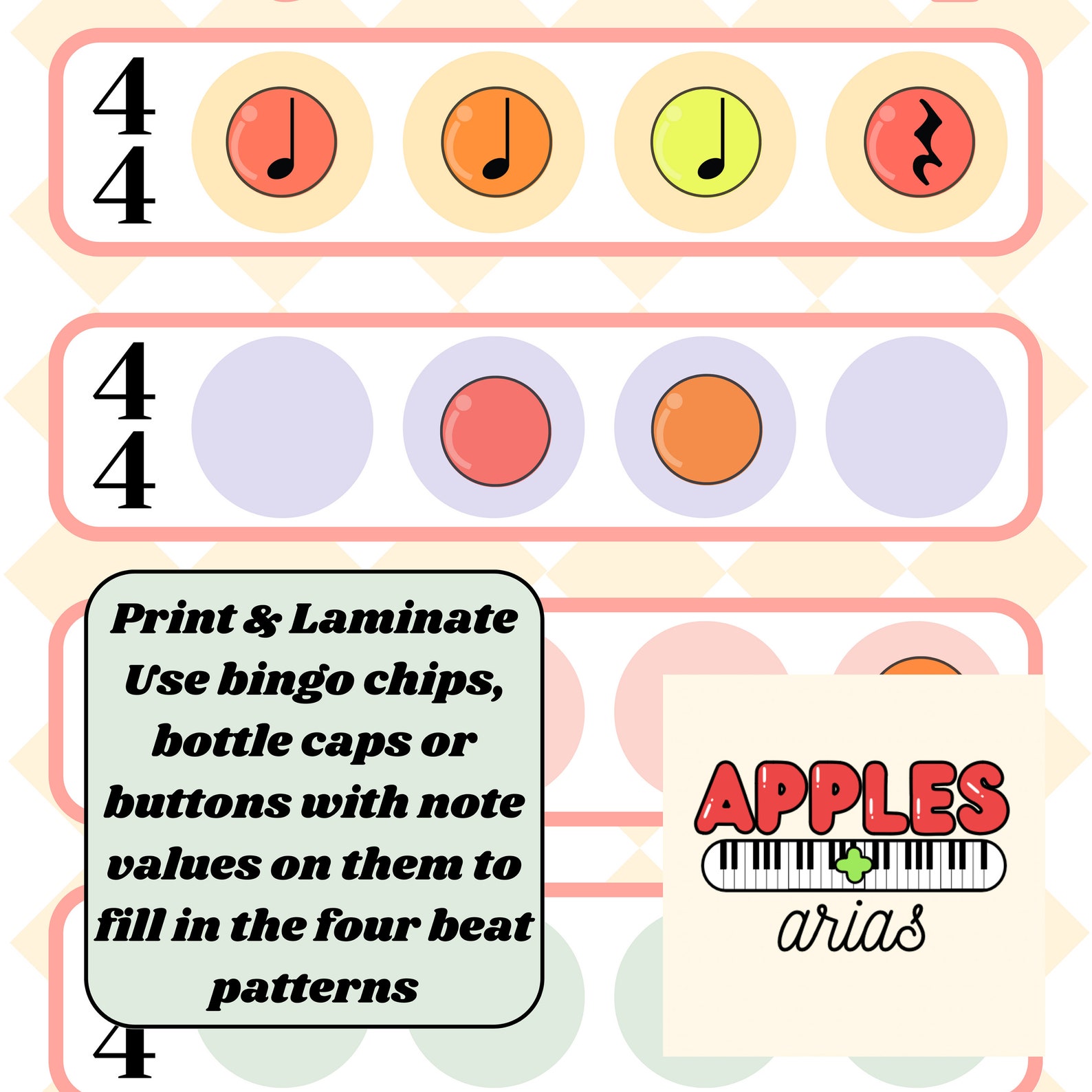 Rhythm Map Music Center Activities General Music Beat Lessons Kodaly ...