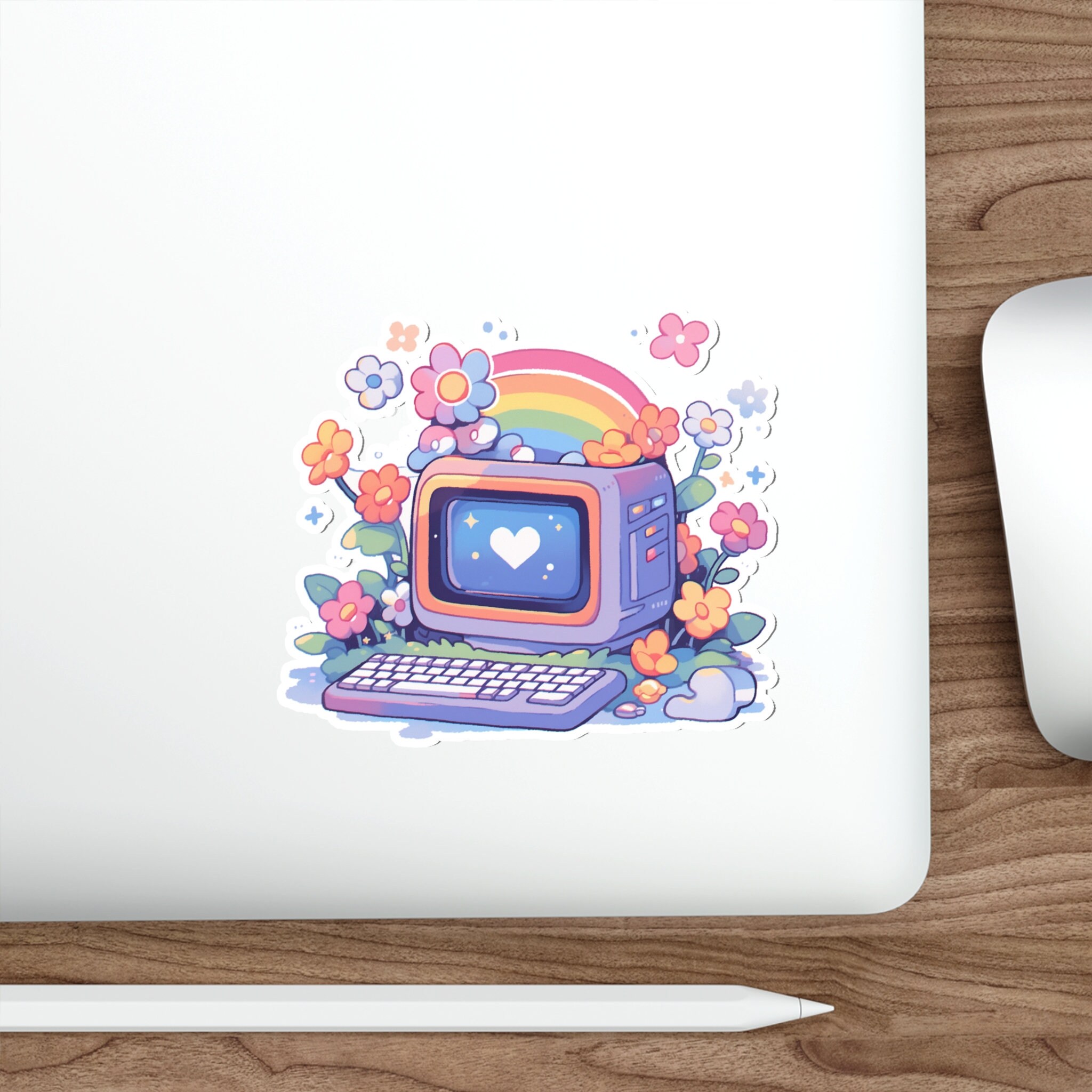 Kawaii Boho Computer Clipart Bundle - 20 PNG - Easy to Edit ...