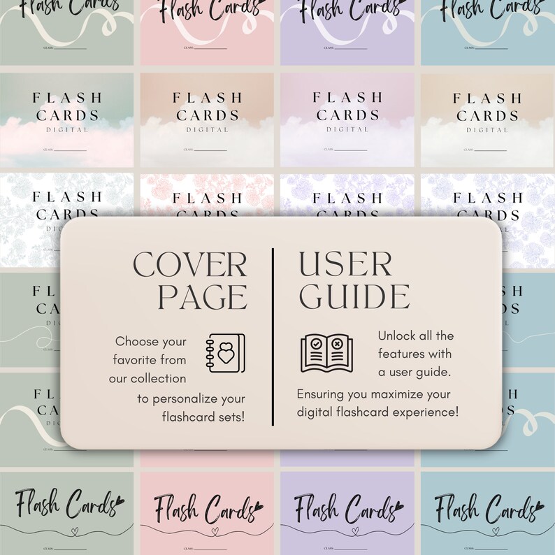 Hyperlinked Digital Flashcard Set for iPad Tablet, Goodnotes ...