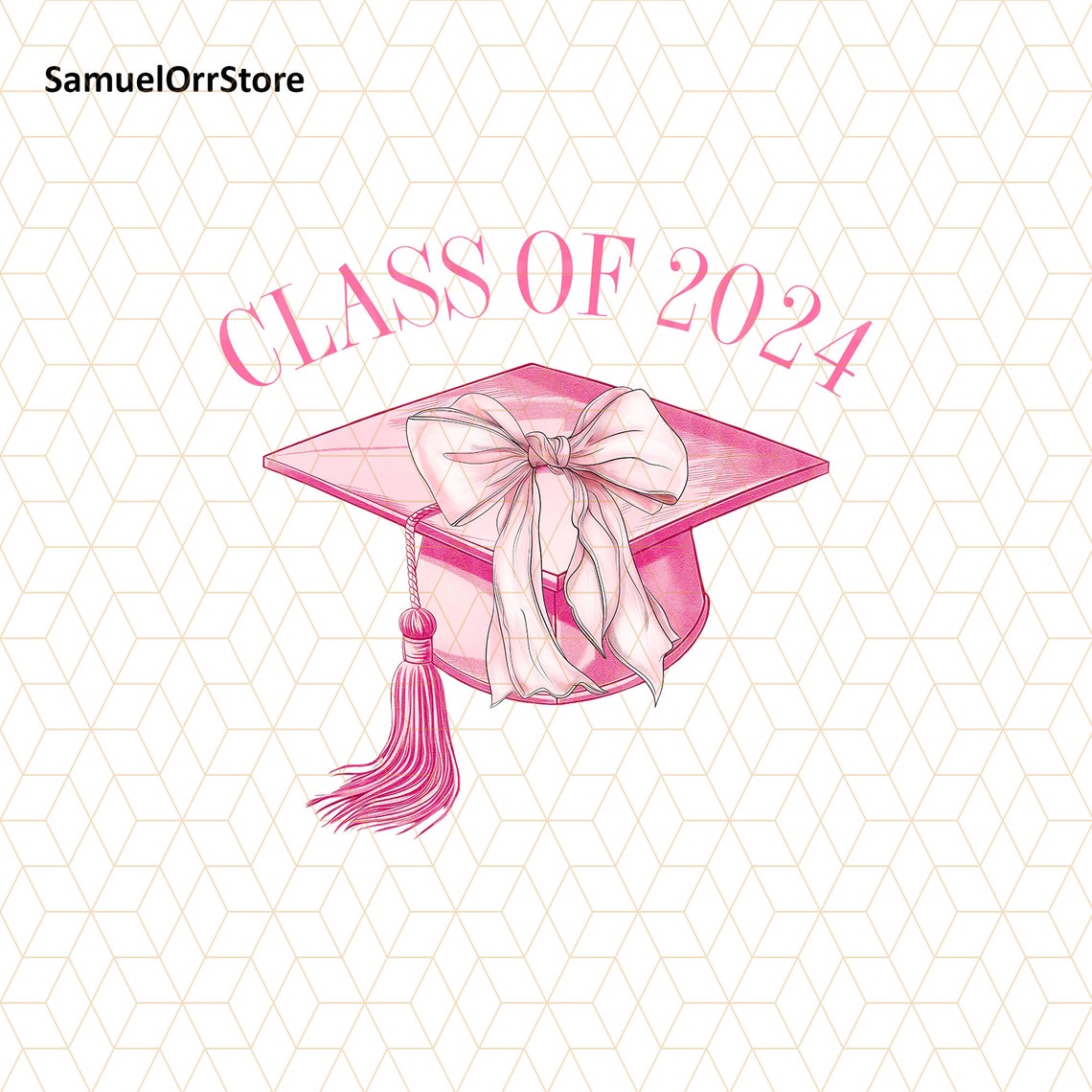 Class of 2024 Png, Coquette Png, Senior 2024 Png, Pink Bow Png, Senior ...
