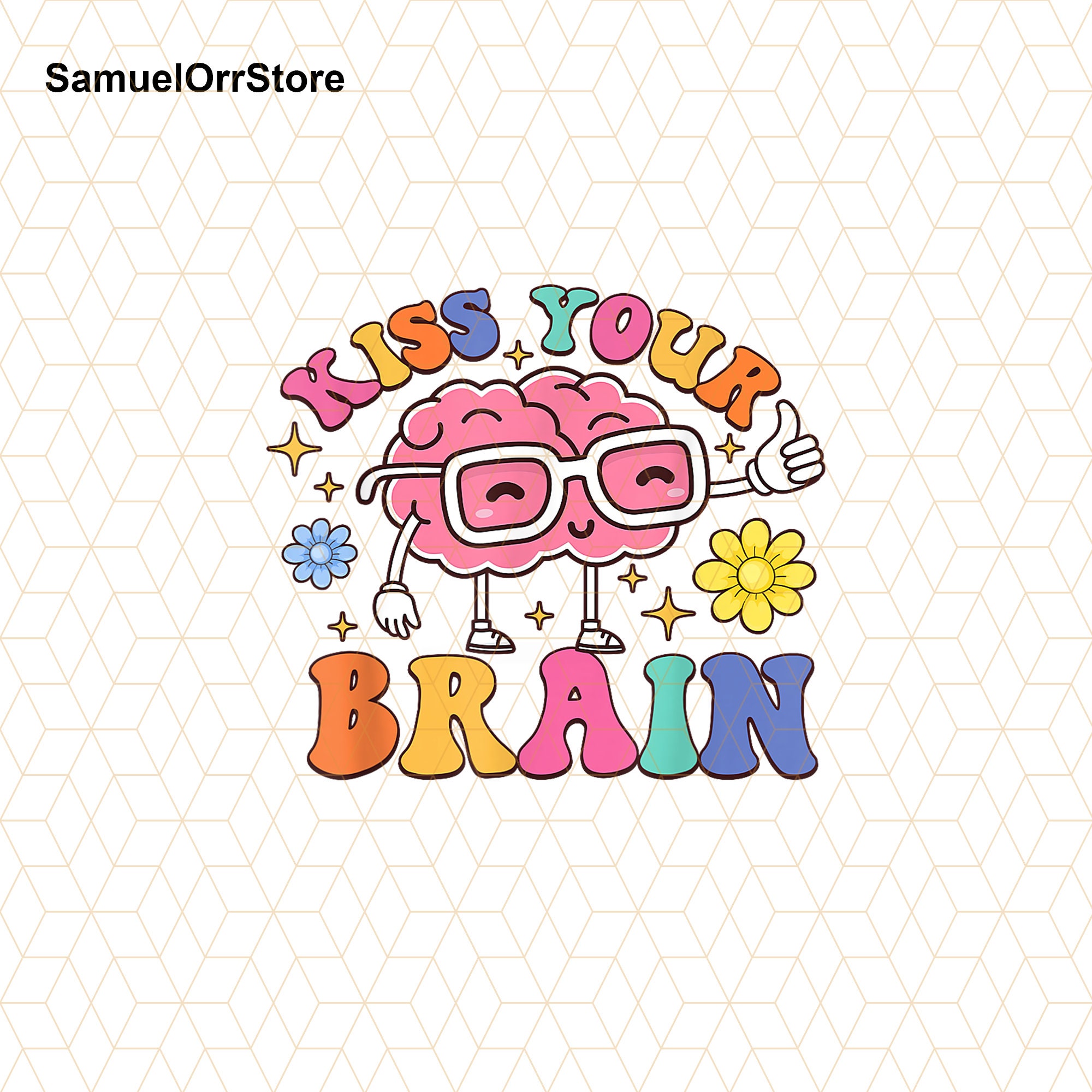 Kiss Your Brain Png, Cute Teacher Appreciation Png, Back to School Png ...