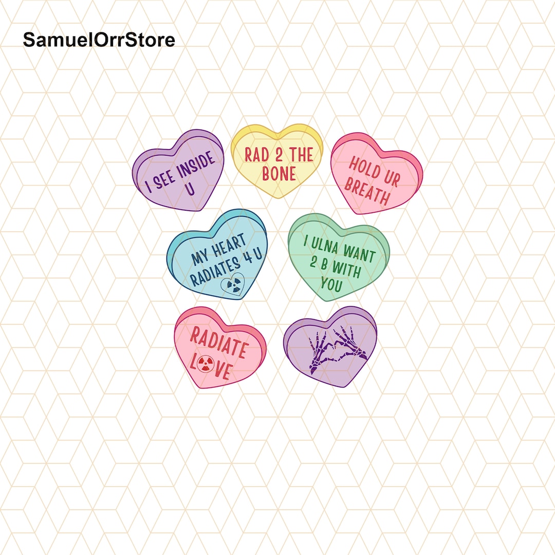 Radiology Valentine Candy Heart Png, Respiratory Therapist Png ...