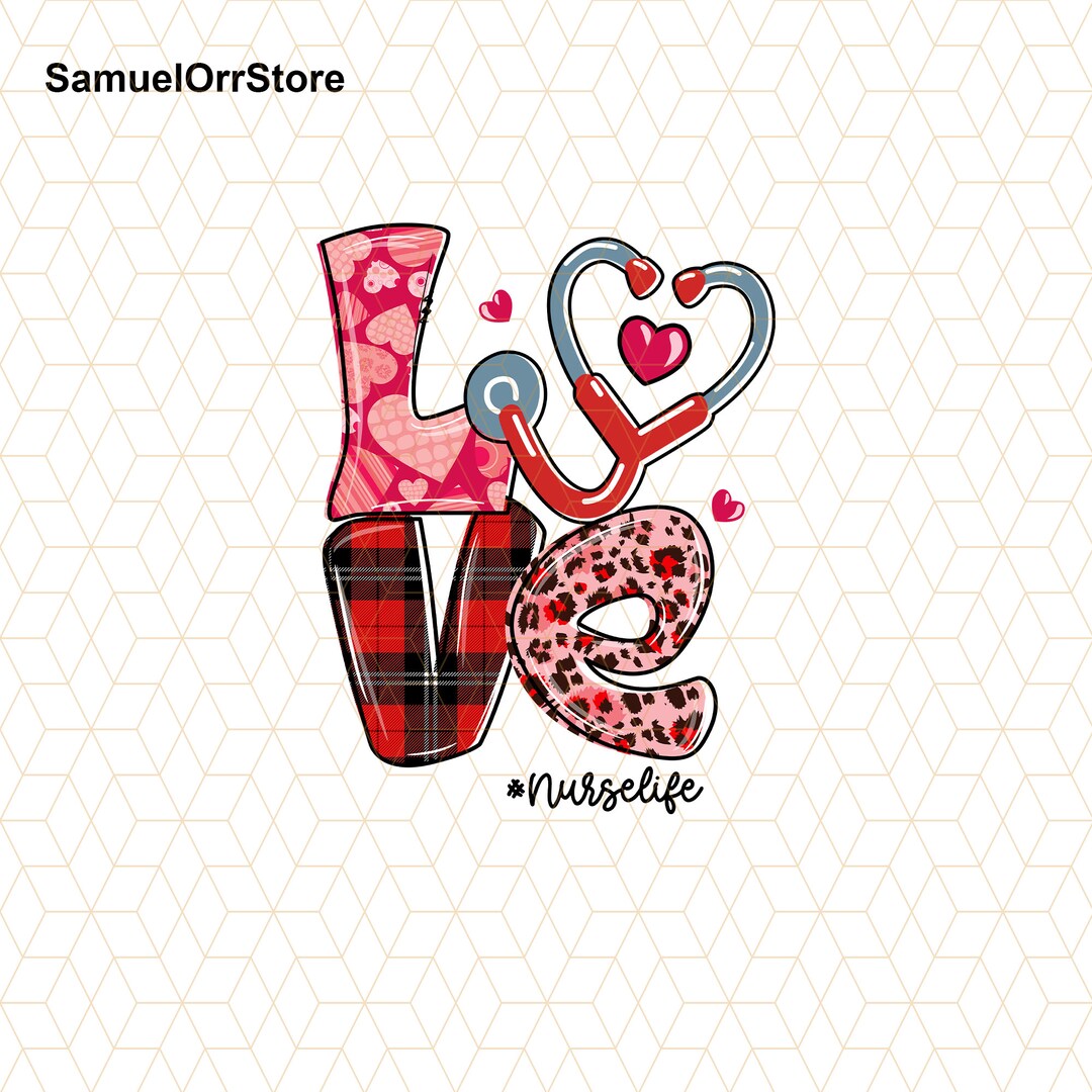 Valentine Nurse Life Png, Valentines Day Nurse Png, Nurse Love ...