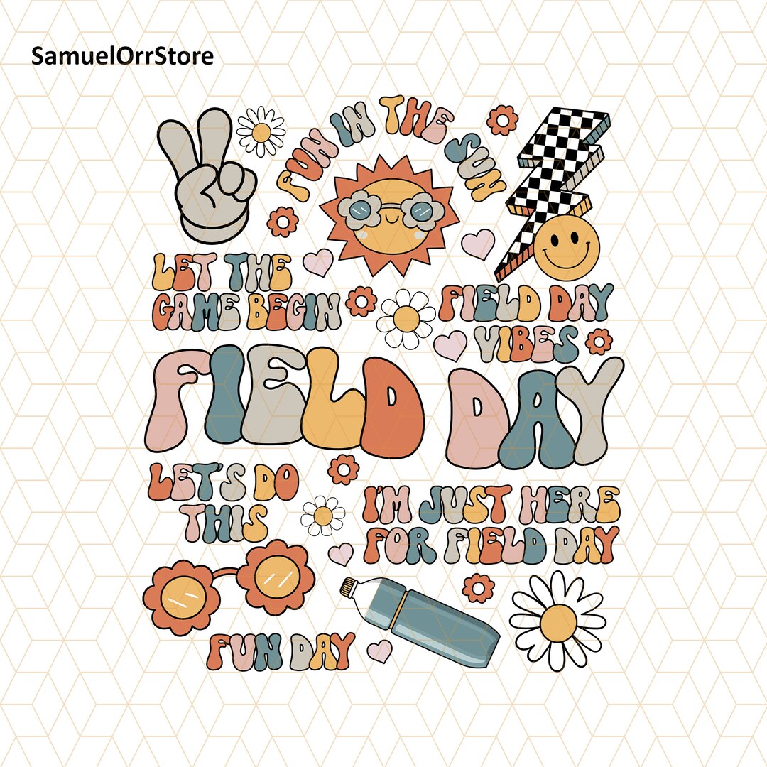 Retro Groovy Field Day Png, Field Day Fun Day, Fun in the Sun Png ...