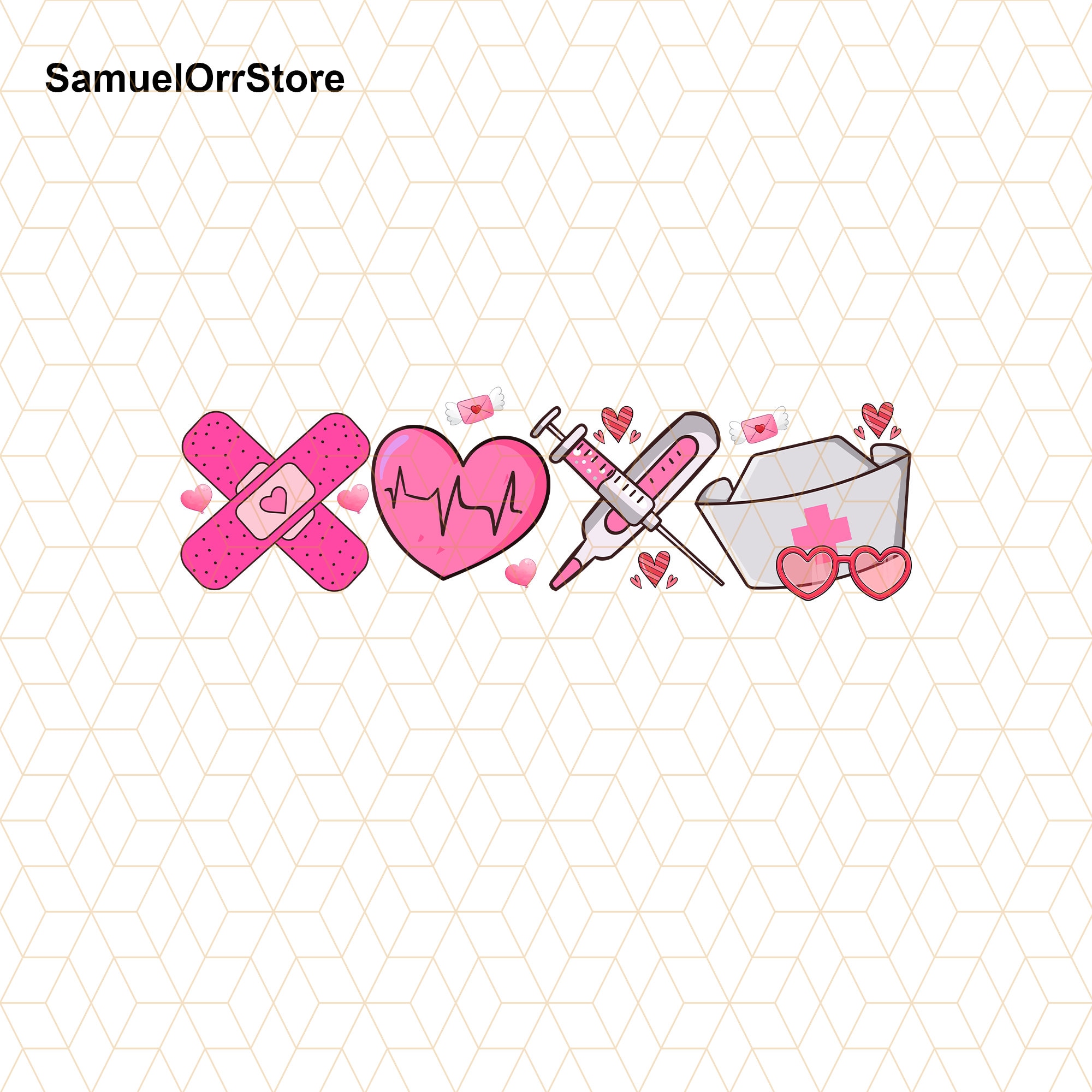 XOXO Nurse Valentine's Day Png, Nurse Medical Doctor Png, Nurse ...