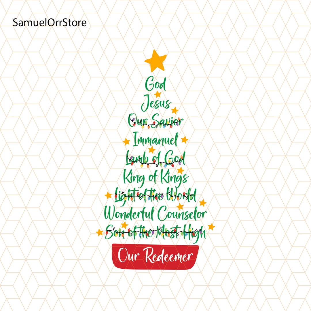 Christian Bible Verse Christmas Tree Png, Religious Christmas Png ...