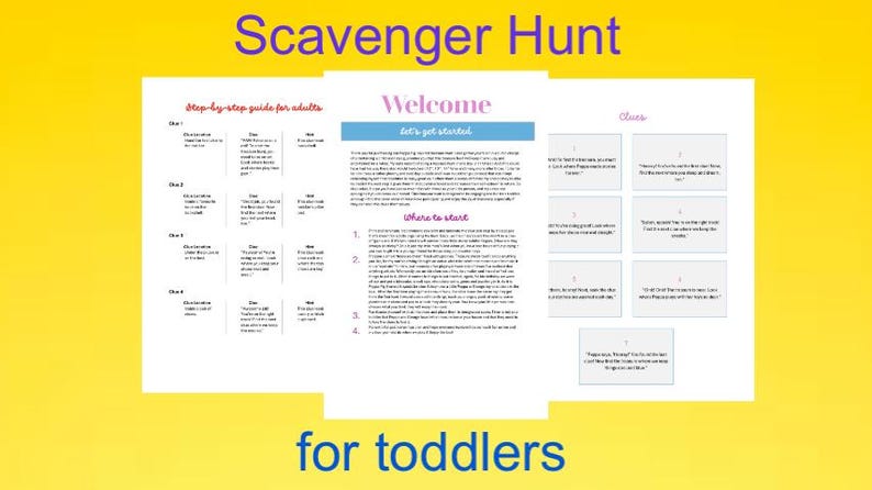 Peppa Pig Themed Treasure Hunt Indoors / Scavenger Hunt - Etsy