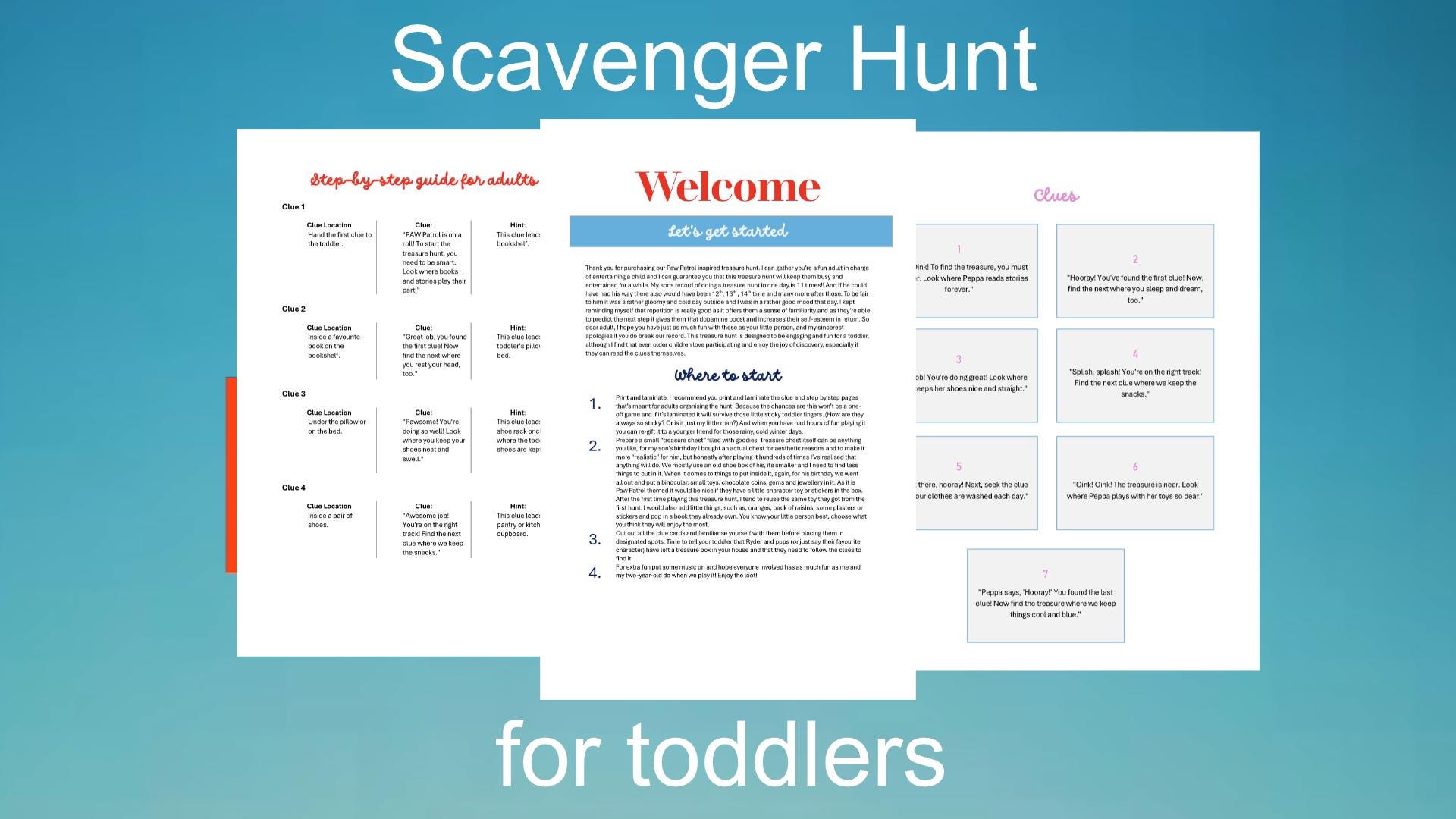 Paw Patrol Themed Indoor Treasure Hunt /scavenger Hunt - Etsy