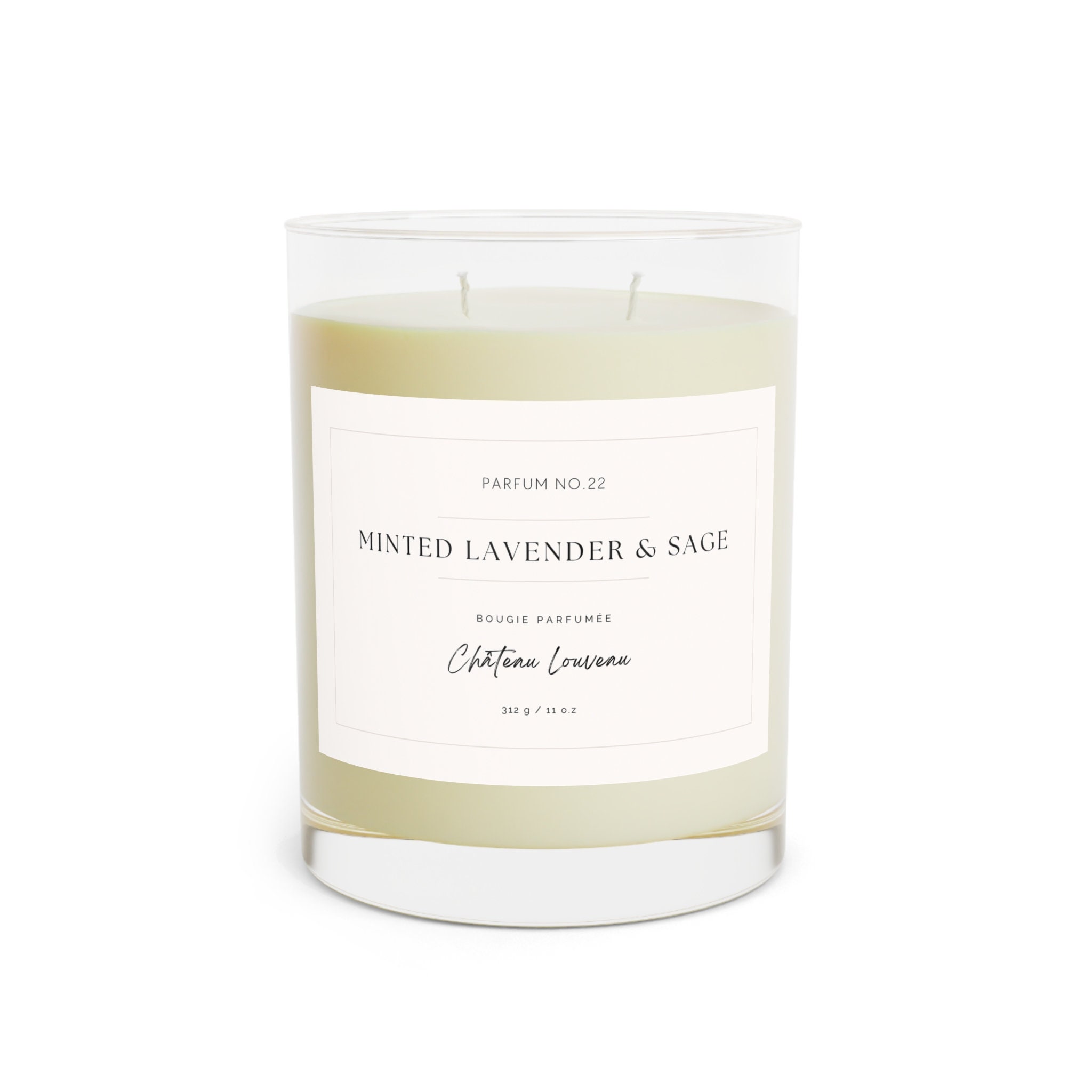 Chateau Louveau Luxury Scented Candles - Full Glass, 11oz - Etsy
