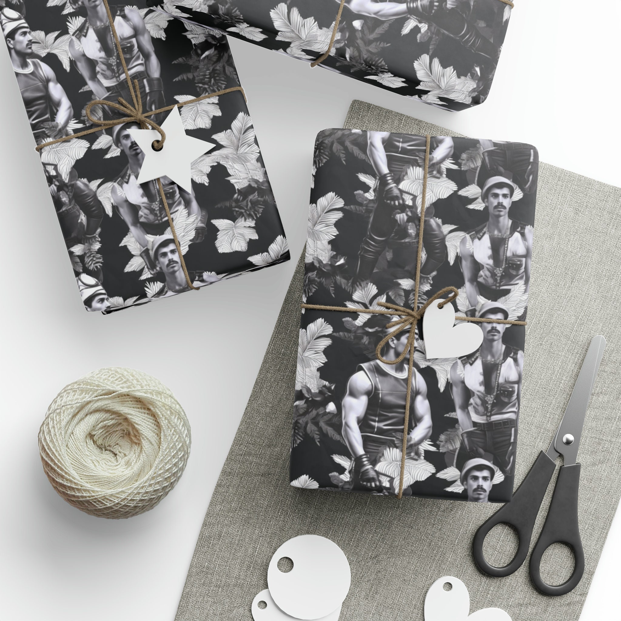 Macho Men Wrapping Paper - A Bold Tribute to 1970s Masculinity - Etsy