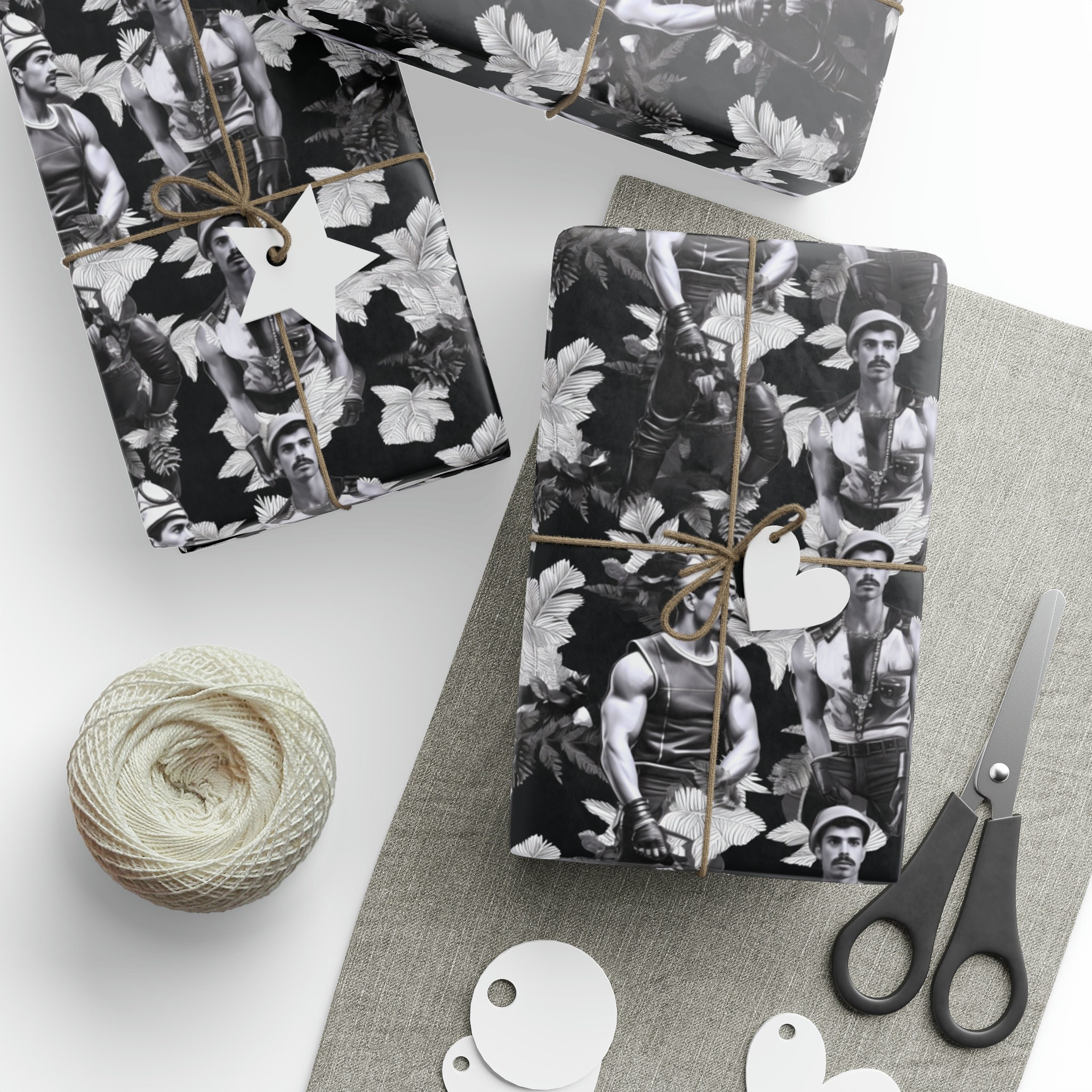Macho Men Wrapping Paper - A Bold Tribute to 1970s Masculinity - Etsy