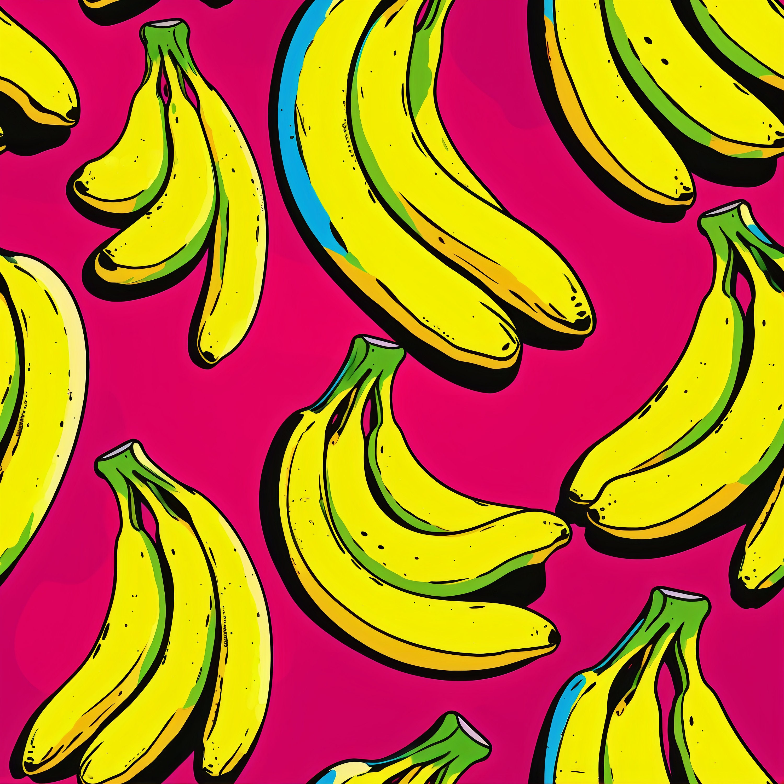 Pop Art Andy Warhol Style Bananas Wrapping Paper - Etsy