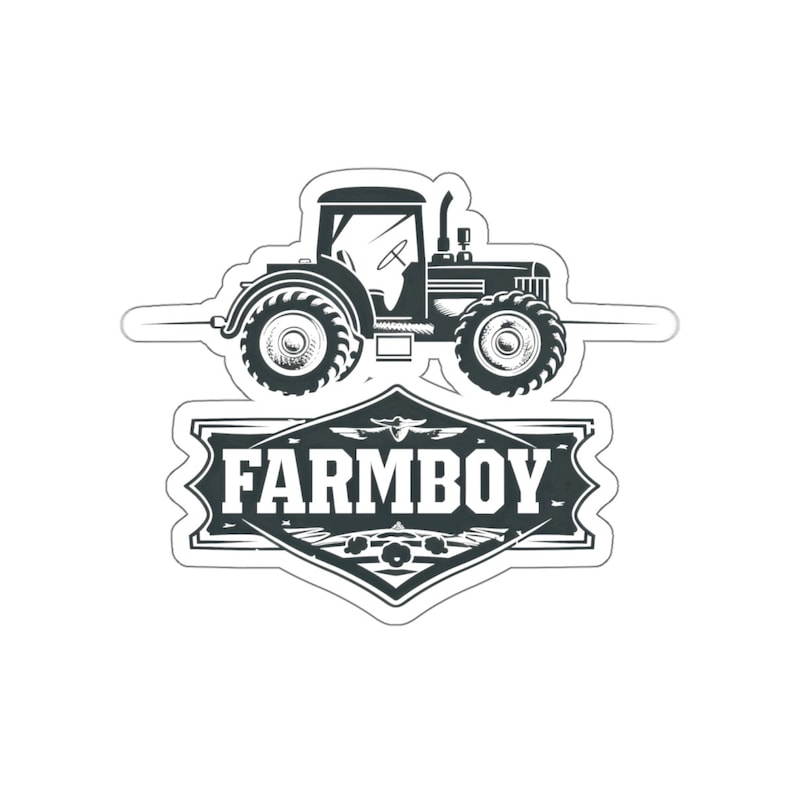 Farm Boy Vintage Tractor Logo Sticker - Etsy
