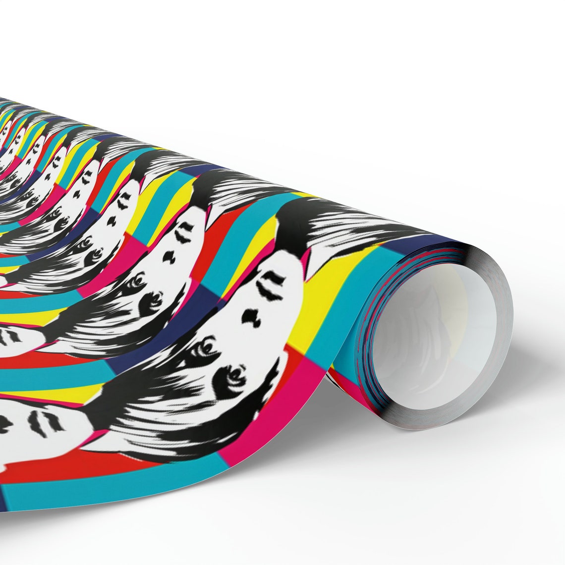 Andy Warhol Face Style Pop Art Pattern Wrapping Paper - Etsy UK