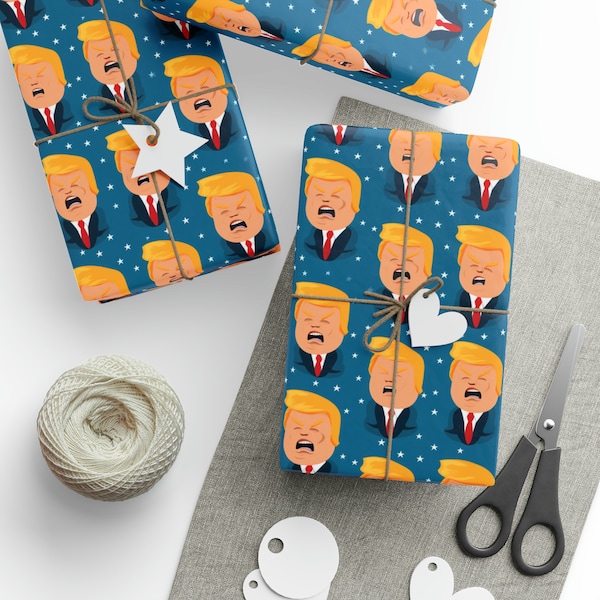 Trump Wrapping Paper - Etsy
