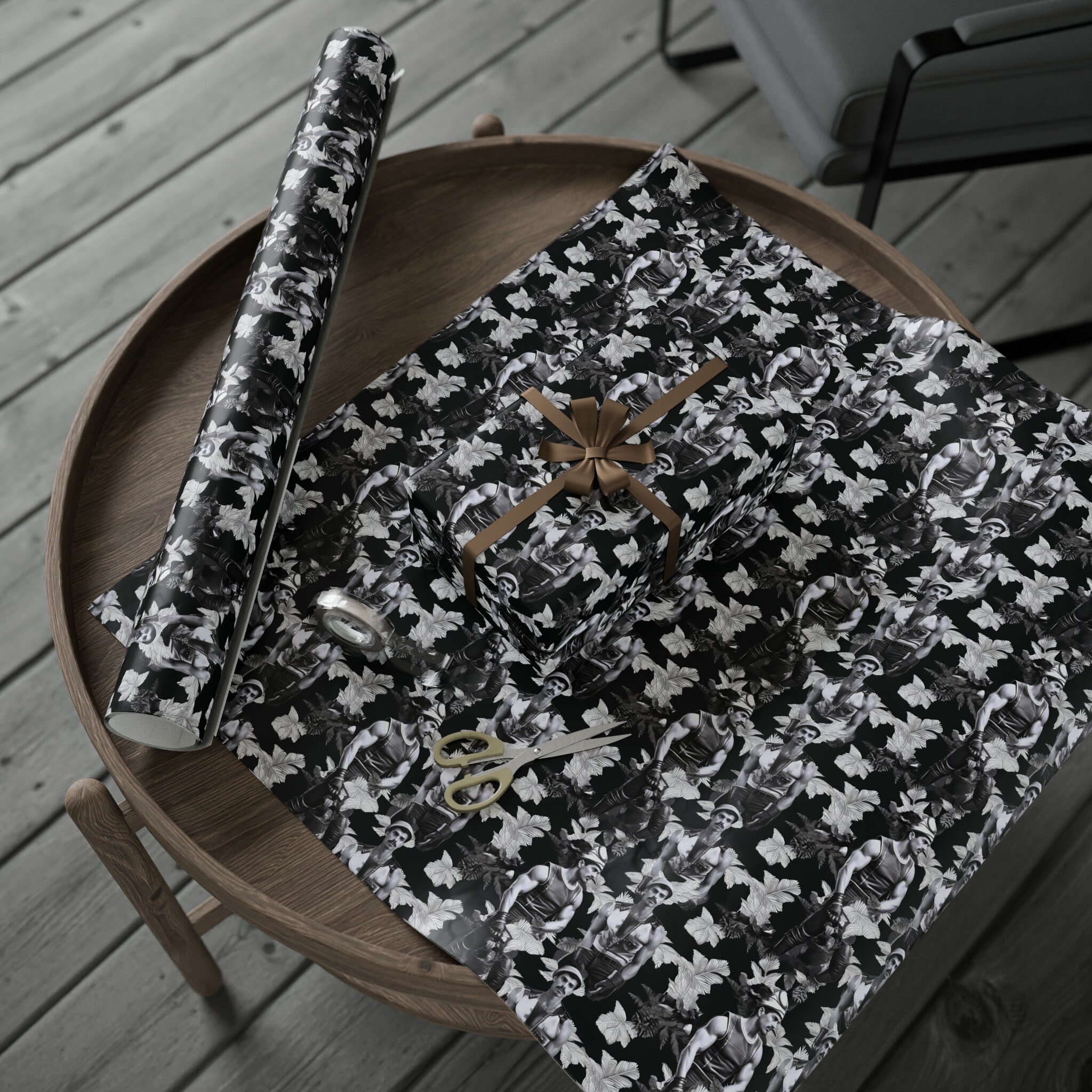 Macho Men Wrapping Paper - A Bold Tribute to 1970s Masculinity - Etsy