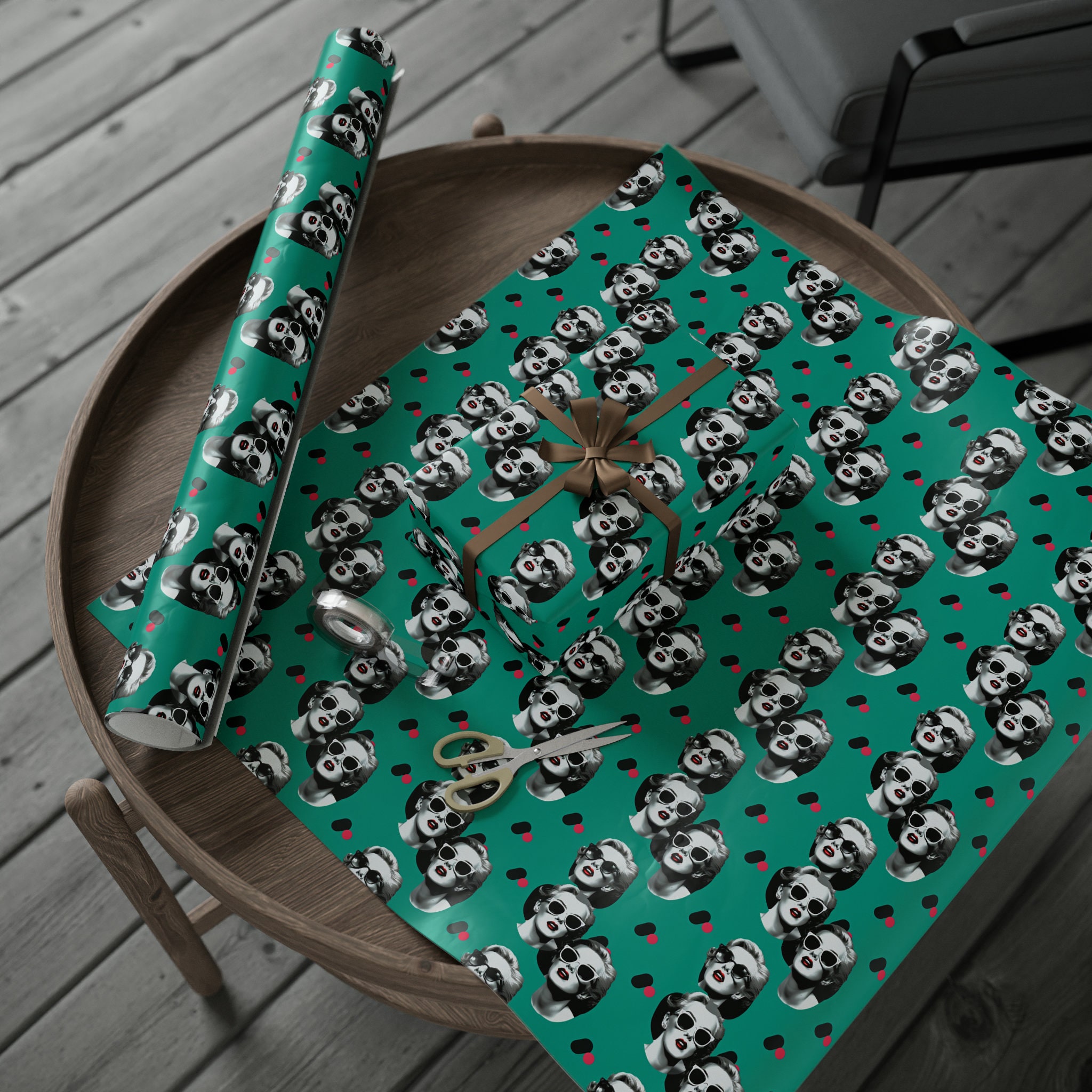 1950s Pop Art Hollywood Glam Wrapping Paper - Etsy