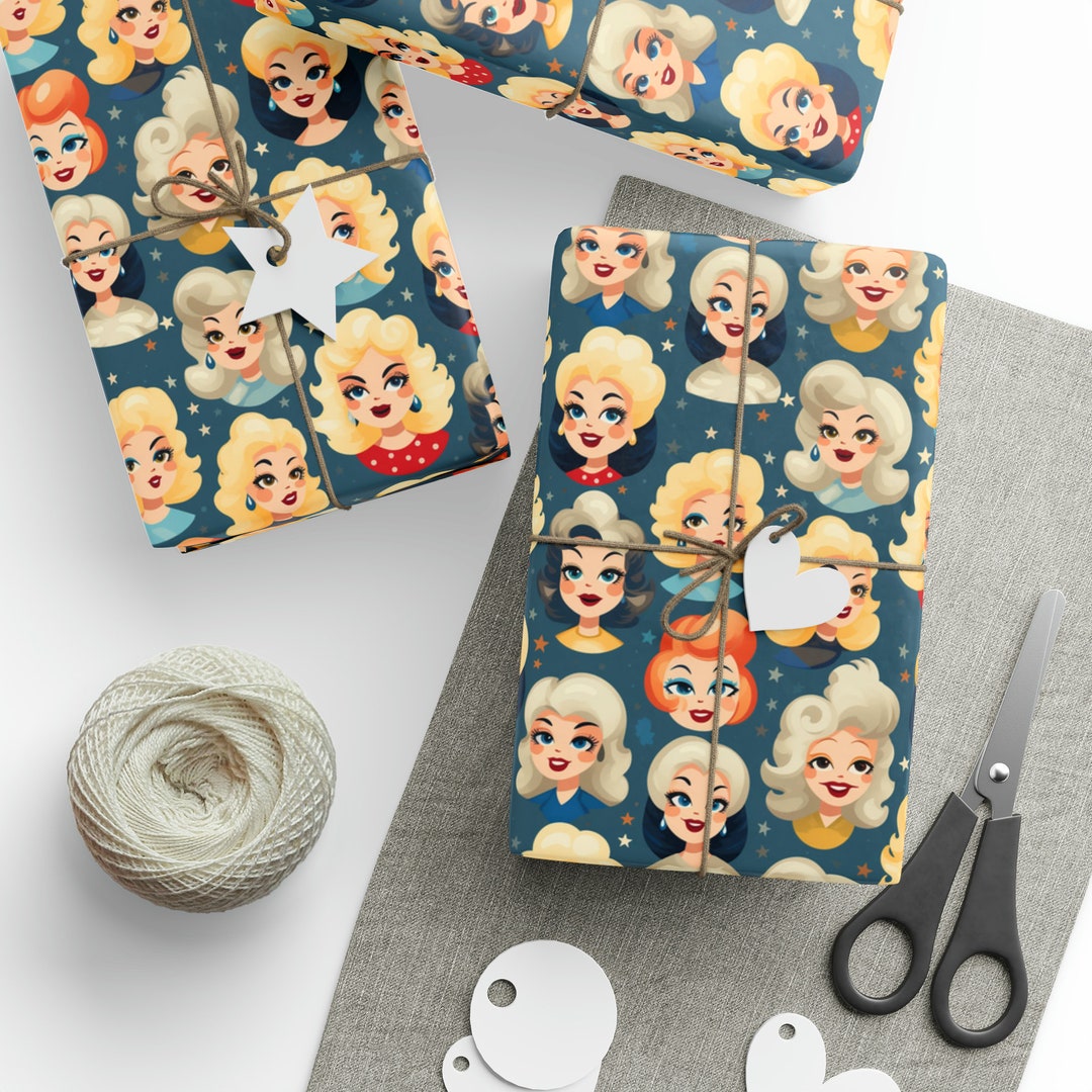Southern Women Wrapping Paper - Celebrating Southern Belle Beauty - Etsy
