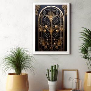 Art Deco Print Home Décor Wall Art Print Printable Poster Art Deco Wall ...