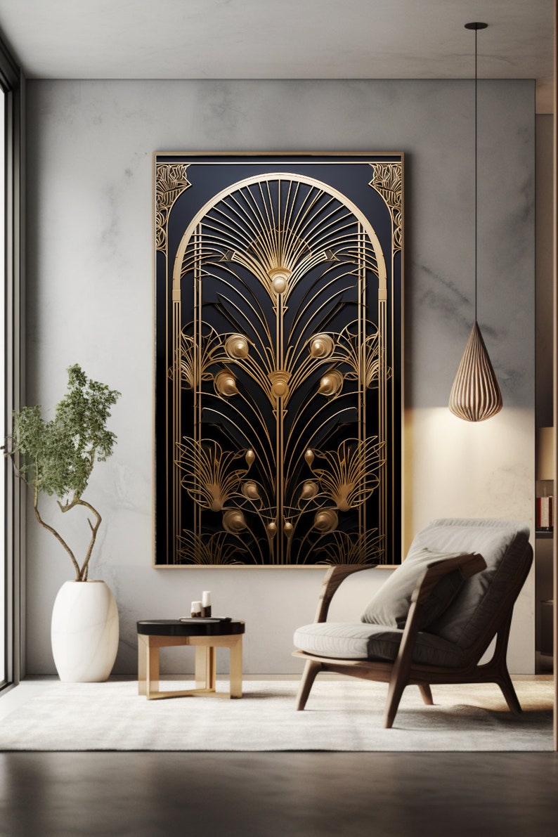 Art Deco Print Home Décor Wall Art Print Printable Poster Art Deco Wall ...