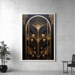Art Deco Print Home Décor Wall Art Print Printable Poster Art Deco Wall ...