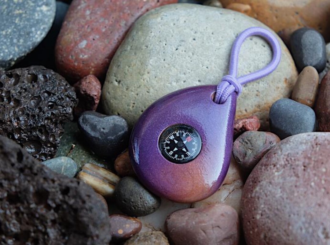 Purse Charms, Bag-swag, "purple Rain Drop" by Walk This Way - Etsy
