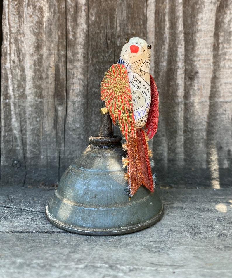 Happiest Bird on an Oil Can, From the Tiny Bird Series - Etsy