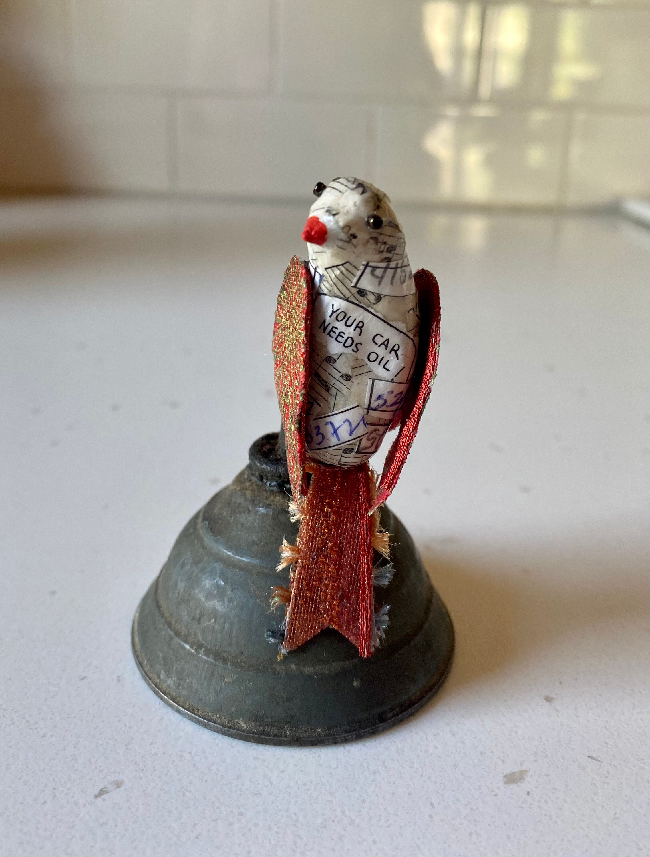 Happiest Bird on an Oil Can, From the Tiny Bird Series - Etsy