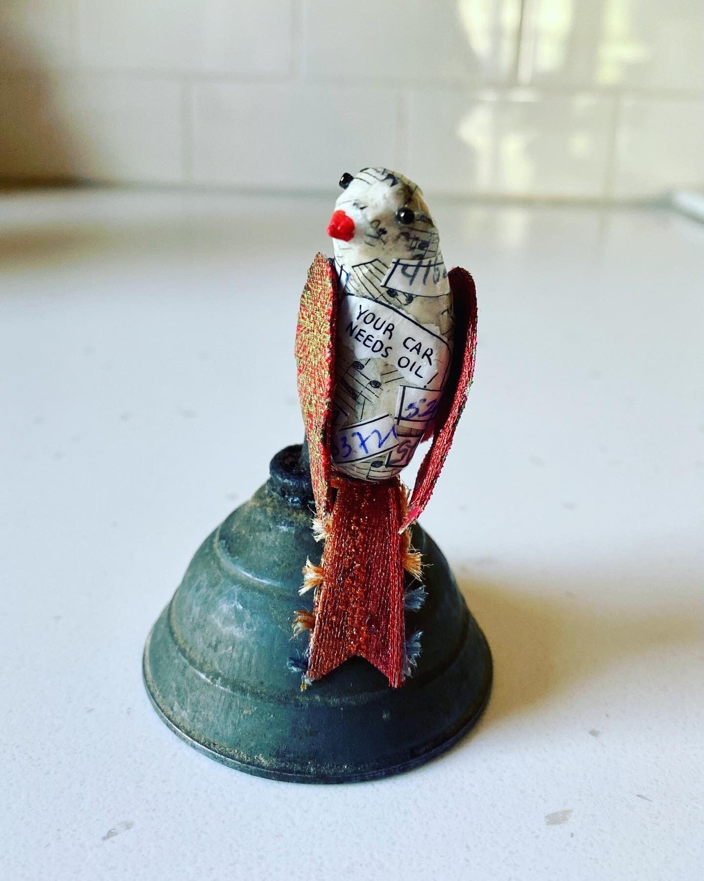 Happiest Bird on an Oil Can, From the Tiny Bird Series - Etsy