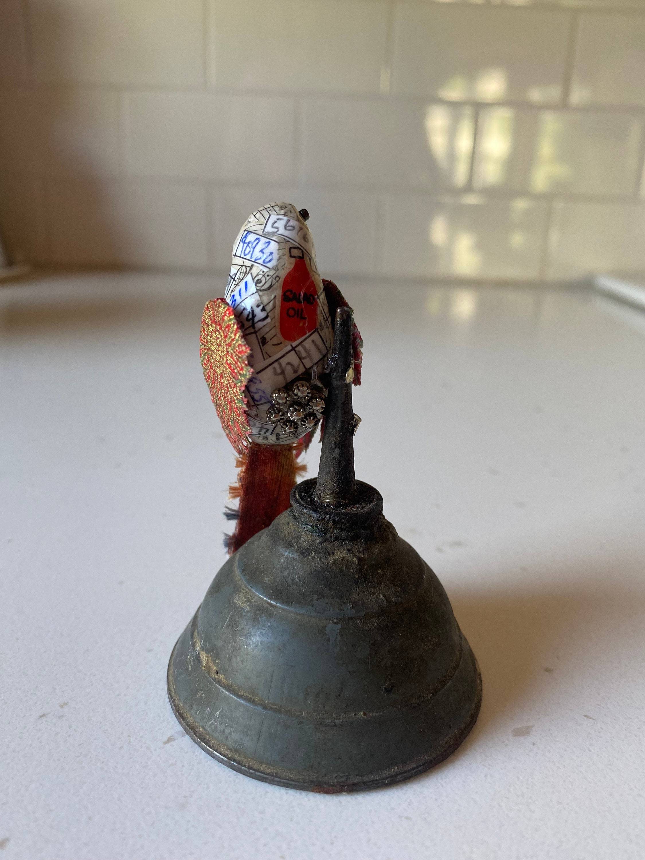 Happiest Bird on an Oil Can, From the Tiny Bird Series - Etsy