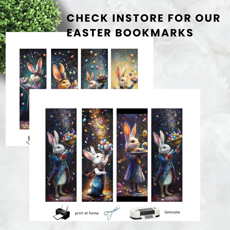 Farmer Bunny Bookmarks, Easter Bunny Printable Bookmarks, Reading ...