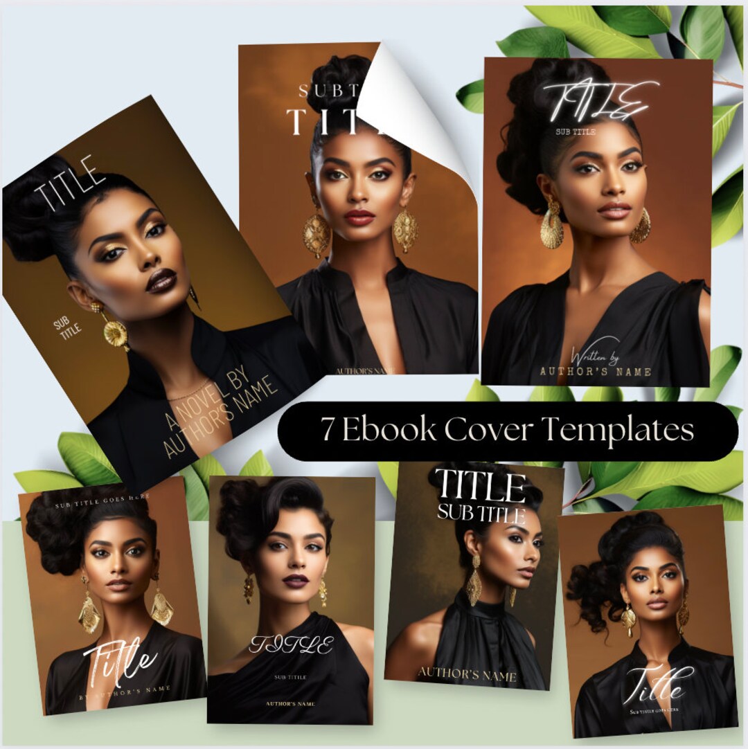 7 Editable Ebook and Book Cover Page Templates, Luxury Ebook Cover ...