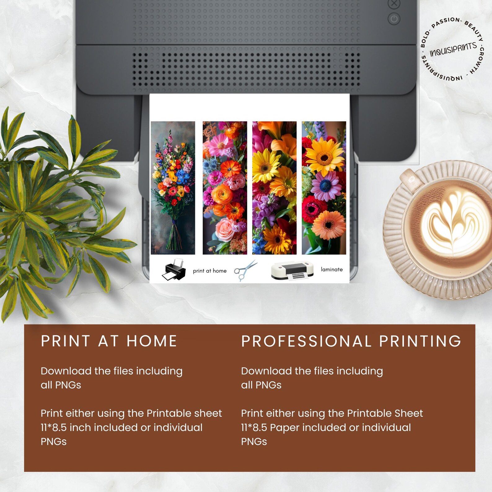 Floral Bookmarks, Authentic Bookmarks, Colorful Bookmarks, Bright ...