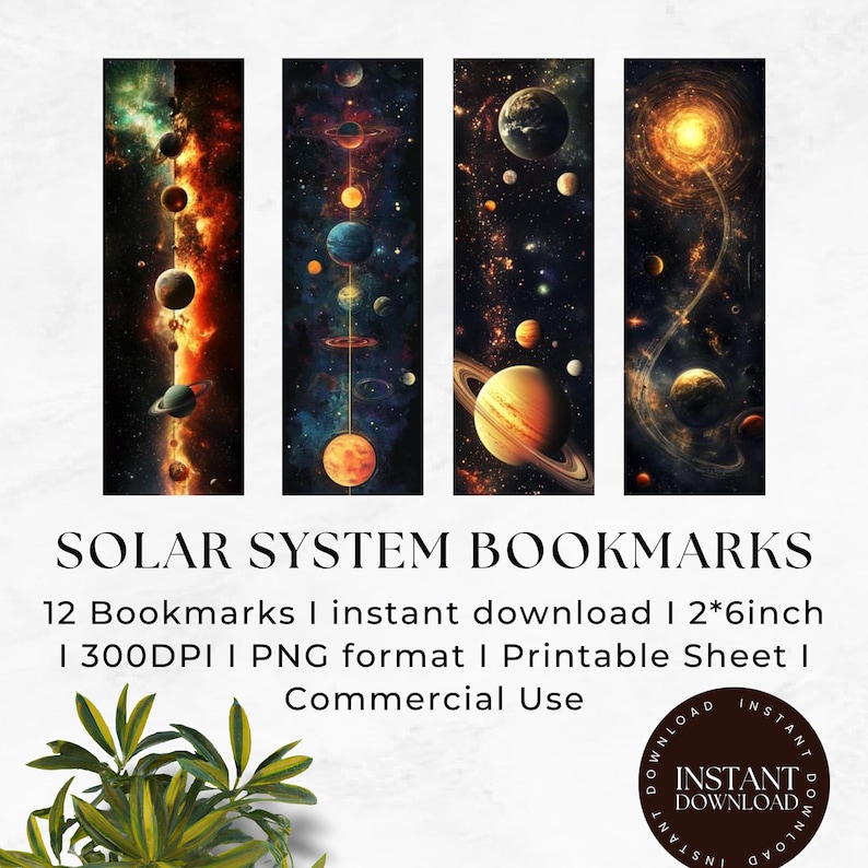 Solar System Bookmarks, Planet Bookmarks, Printable Bookmarks, Read ...